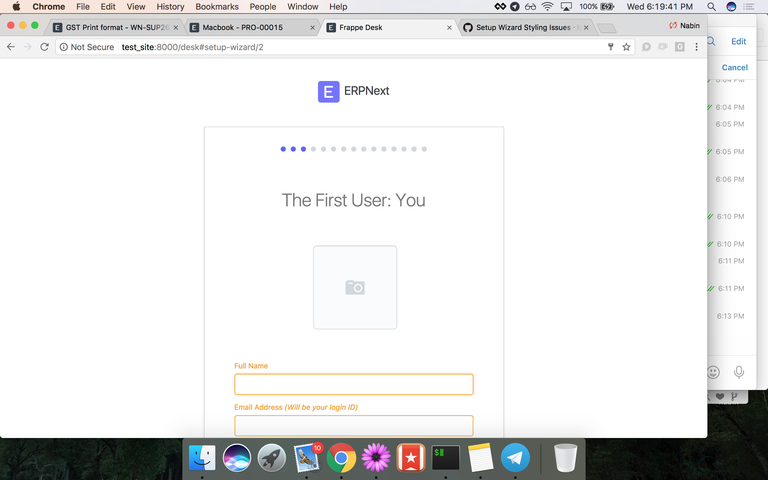 Setup Wizard Styling Issues · Issue 9640 · Frappeerpnext · Github 