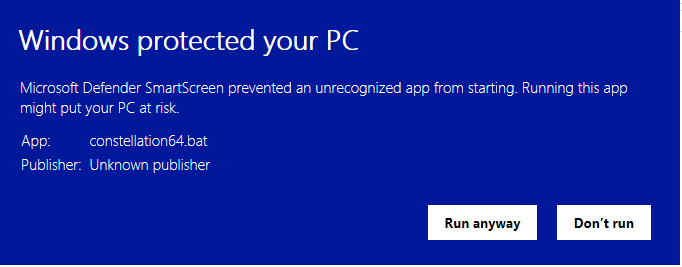 Windows Defender - smart screen warning for Unknown Publisher ...