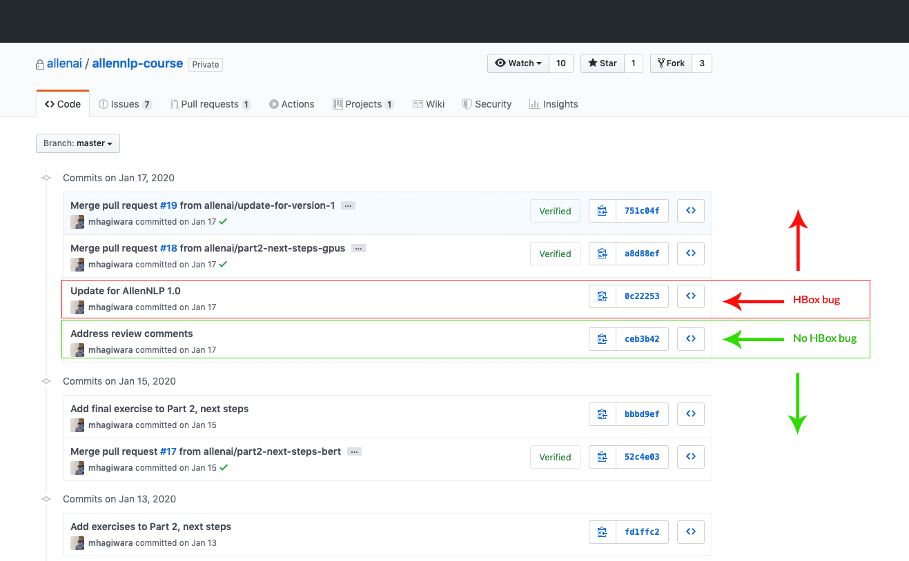 Weird `HBox(...)` line showing up in Juniper output · Issue #76 · allenai/allennlp-guide · GitHub