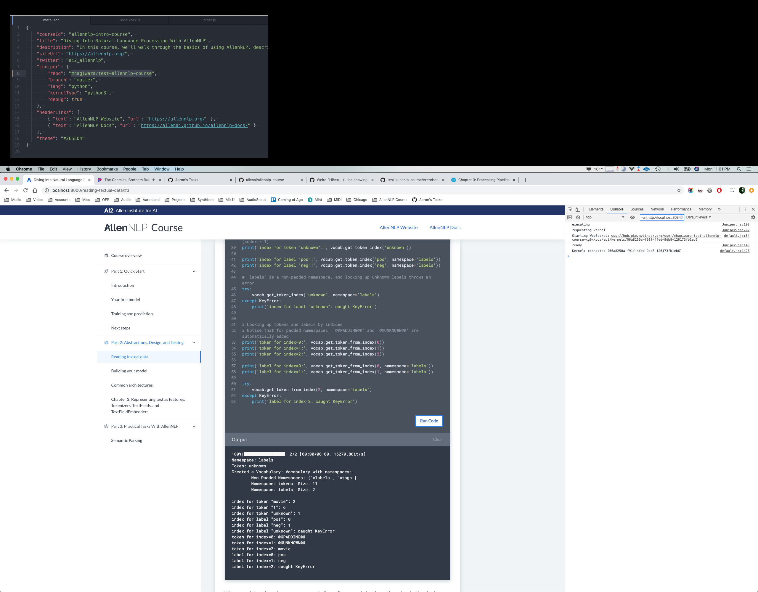 Weird `HBox(...)` line showing up in Juniper output · Issue #76 · allenai/allennlp-guide · GitHub