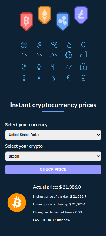 Github Kaitakami Crypto React Deployment Made With React And Vite I Used Cryptocompare Api