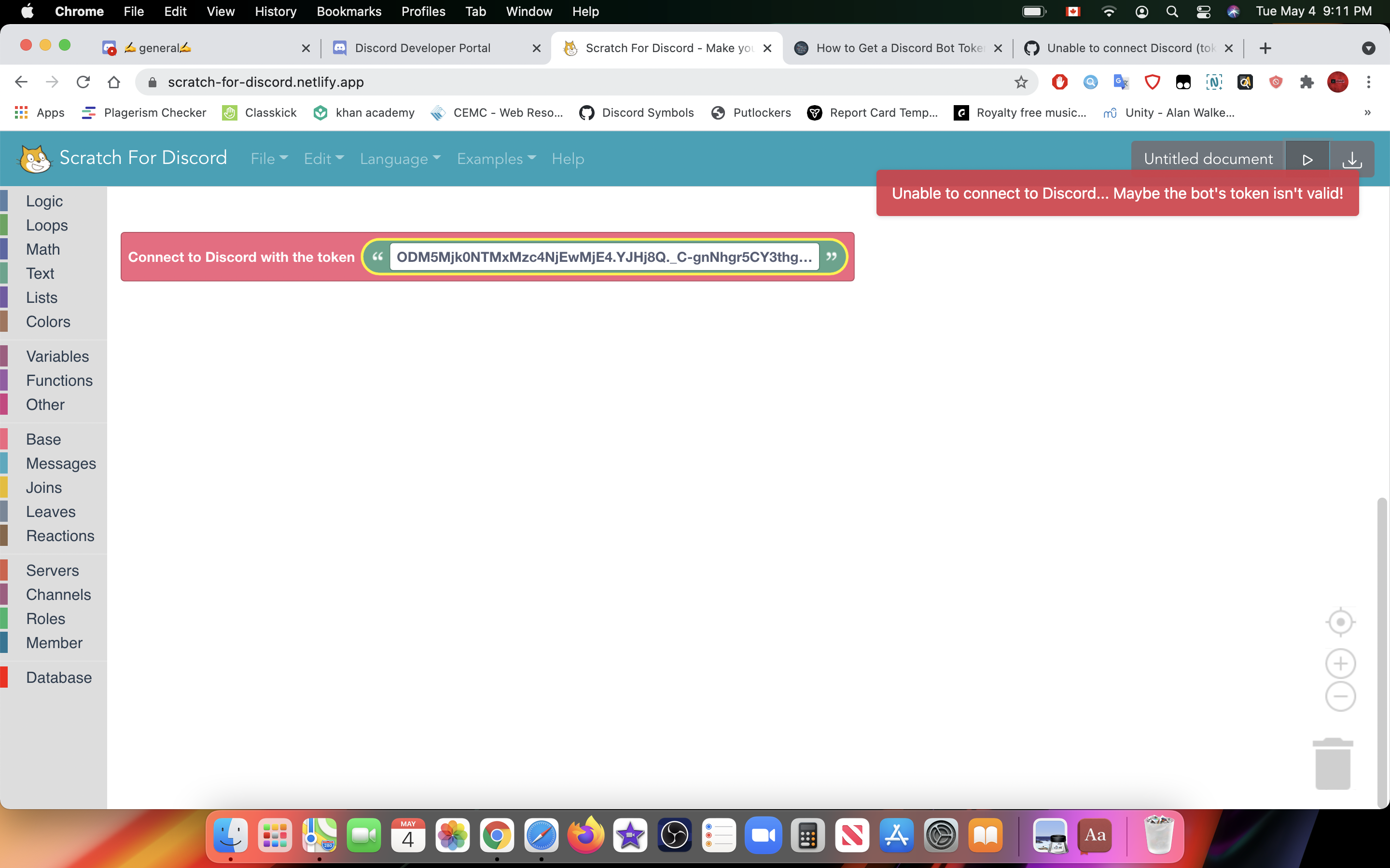 Unable to connect Discord (token invalid) · Issue #3 · androzdev/scratch-for-discord · GitHub