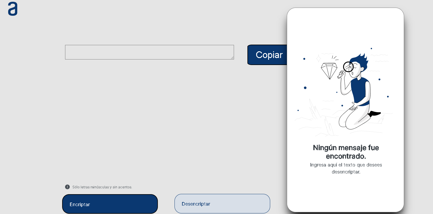 GitHub - Julio-Estudillo/Encriptador-de-textos: #challengeonecodificador2