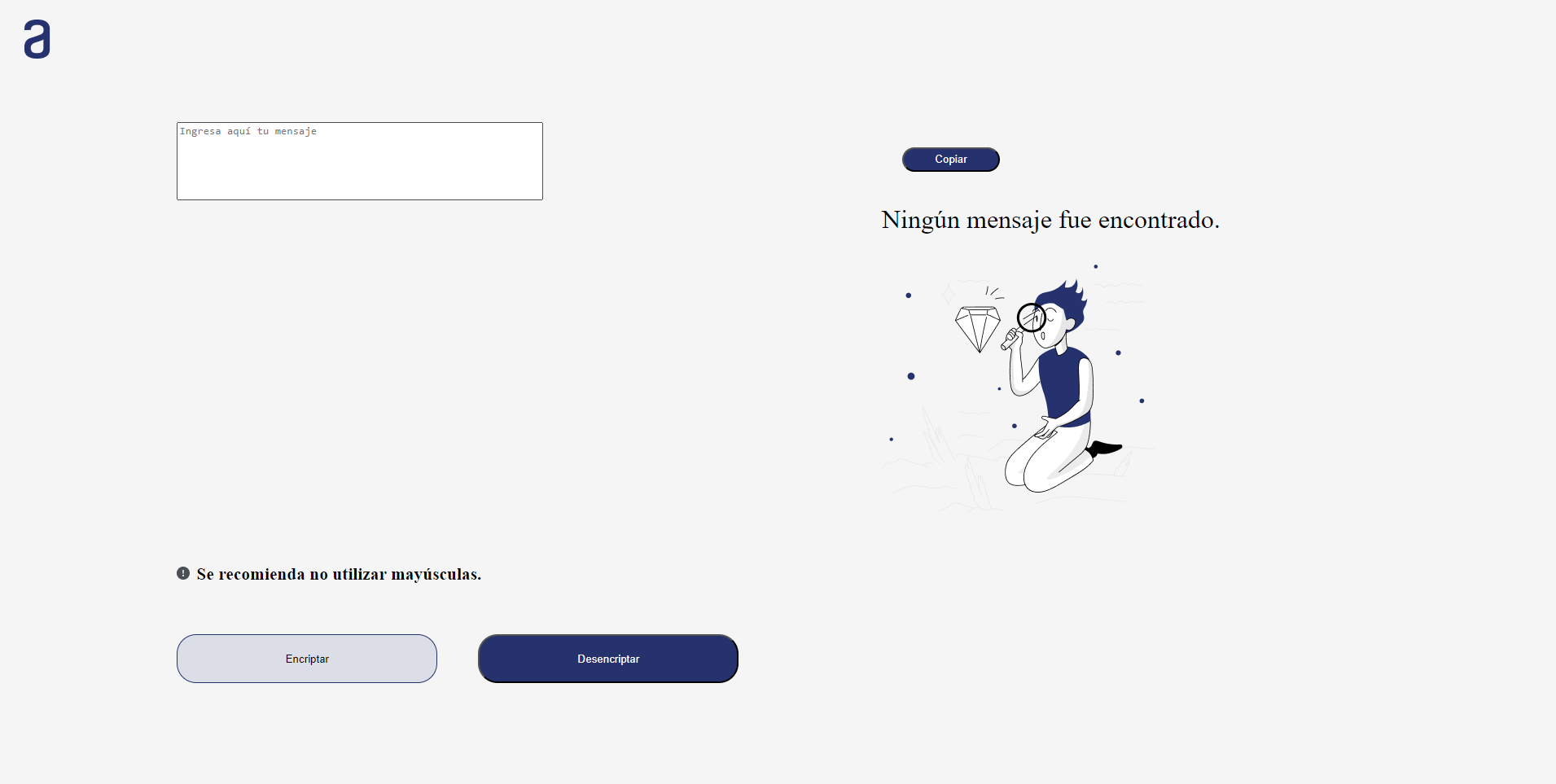 GitHub - Julio-Estudillo/Encriptador-de-textos: #challengeonecodificador2