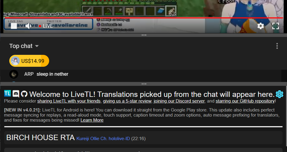 New layout request for Chat Side · Issue #143 · LiveTL/LiveTL · GitHub