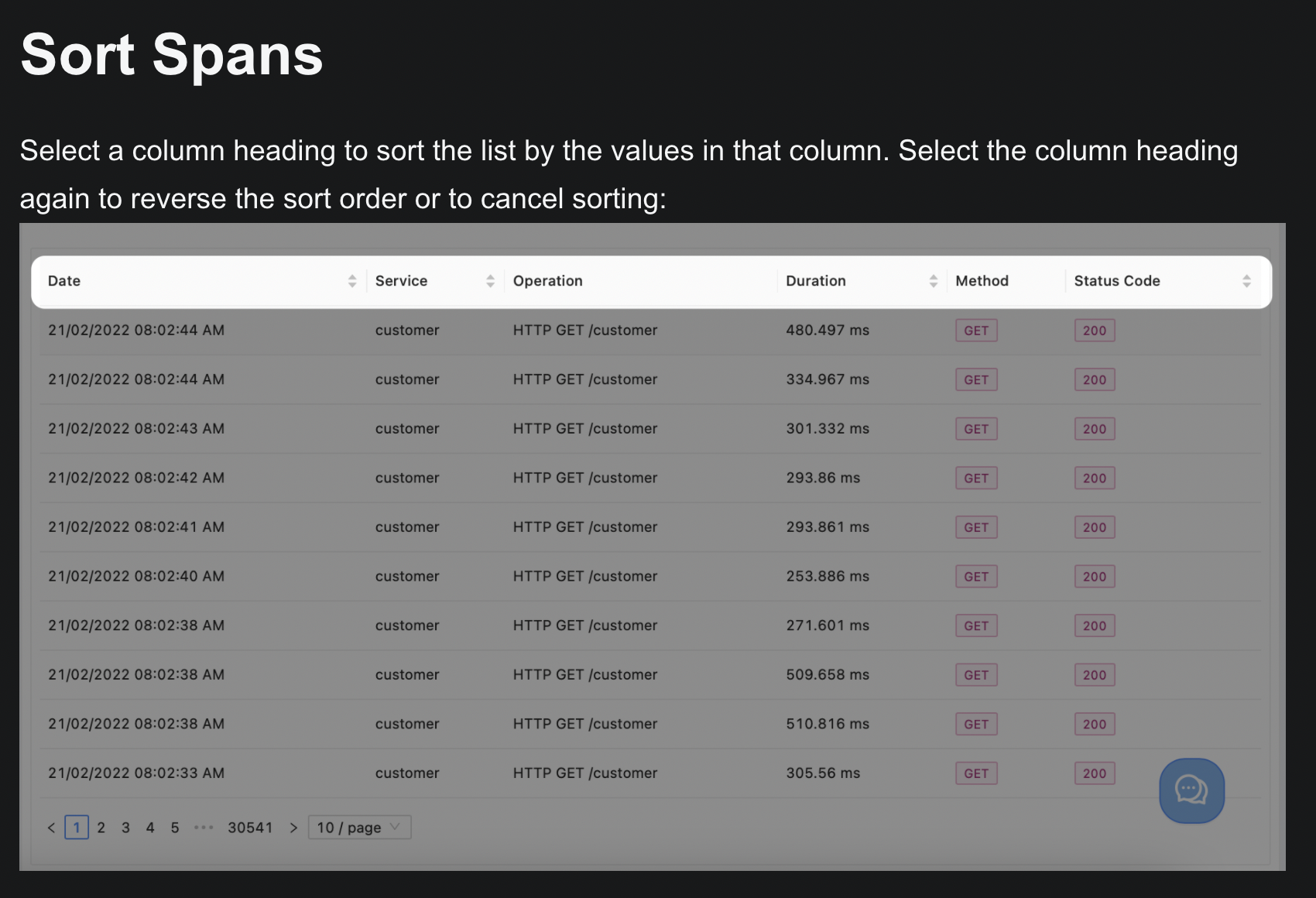 Duration sorting in events table of `Trace-filter` page · Issue #826 · SigNoz/signoz · GitHub