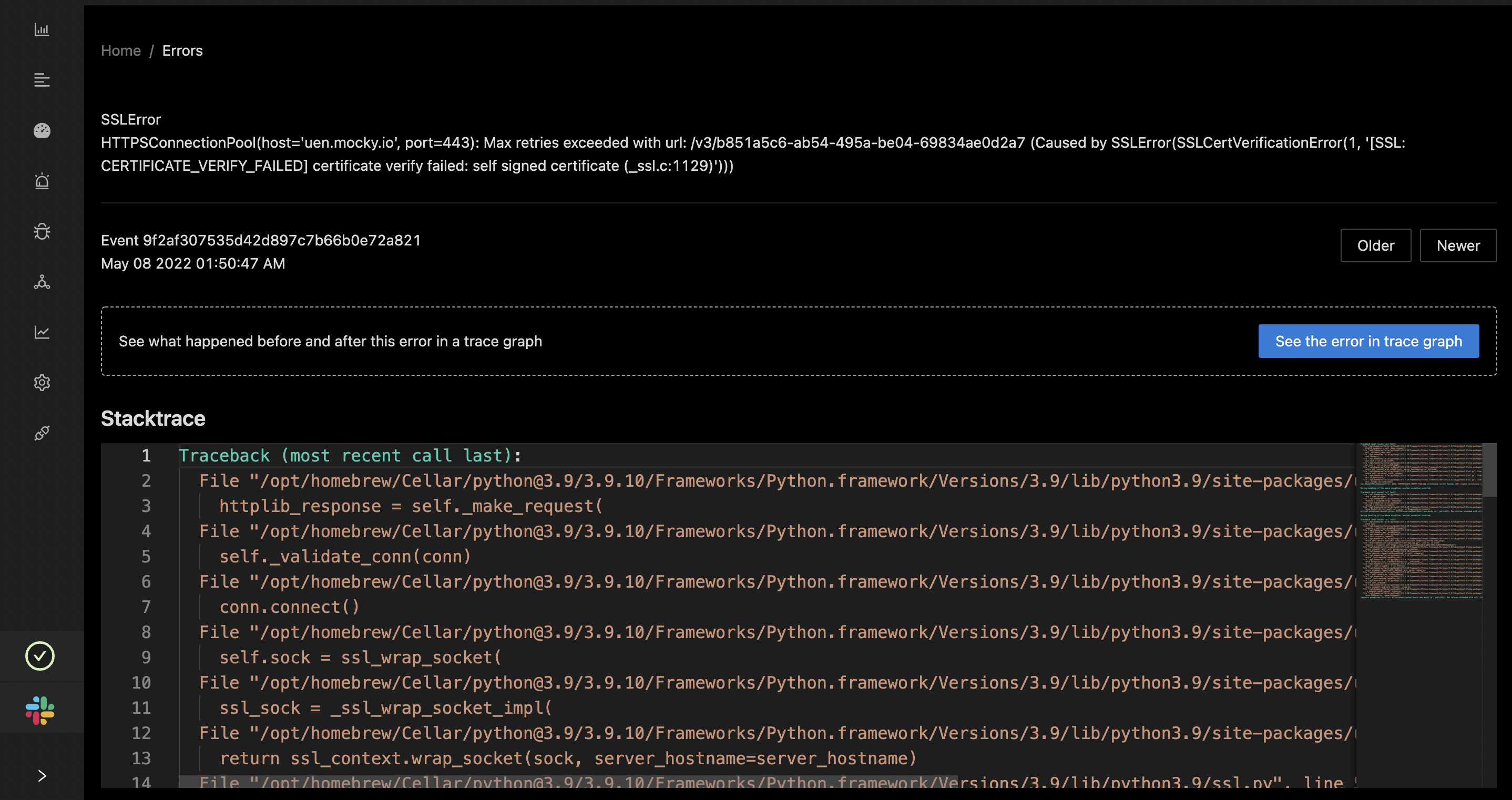 Breadcrumbs in `Exceptions` monitoring tab not consistent · Issue #1110 · SigNoz/signoz · GitHub