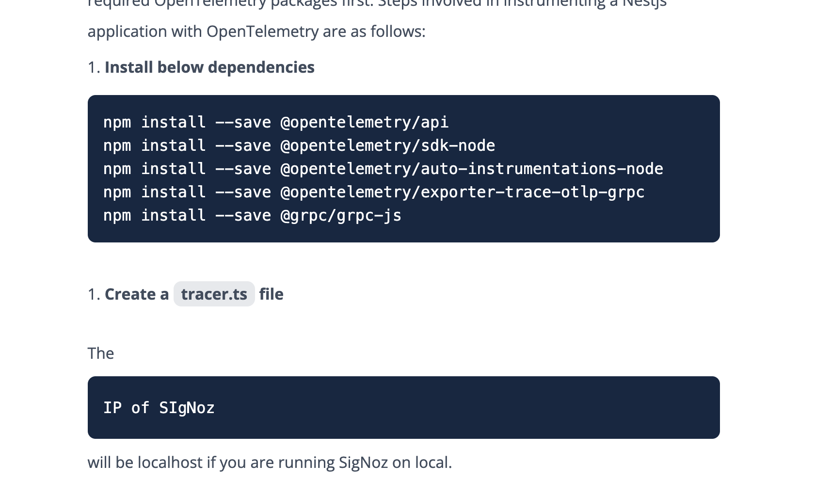 Issues in numbered points which also has some content · Issue #154 · SigNoz/signoz-website · GitHub