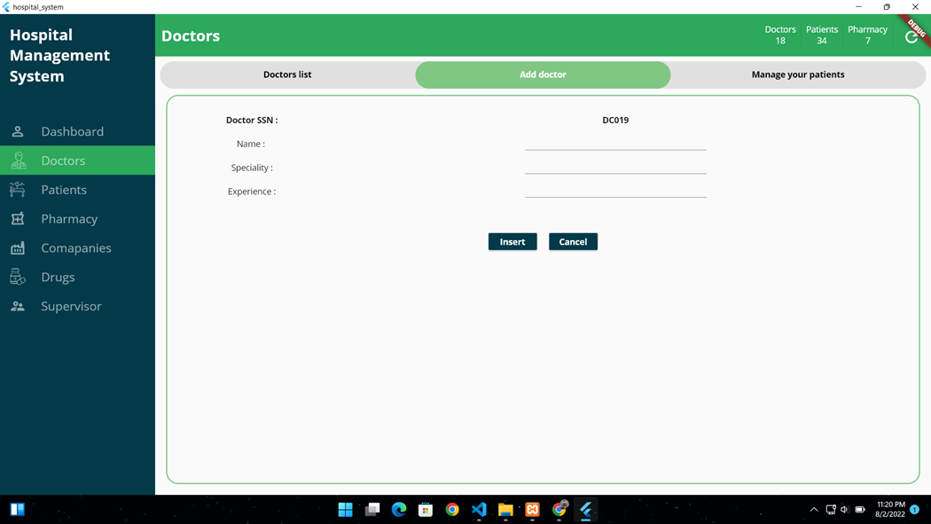 GitHub - Instein125/Hospital_management_system: This is a DBMS project ...