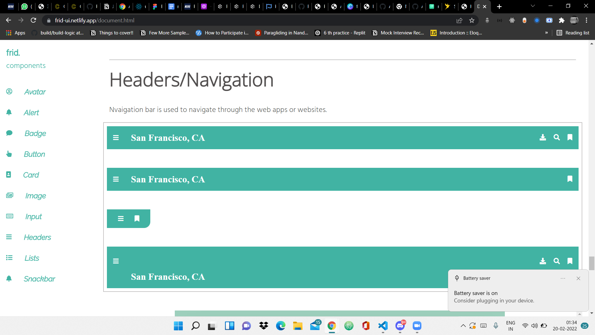 GitHub - Shah-Arsalan/frid-component-library: This is my personal CSS component library