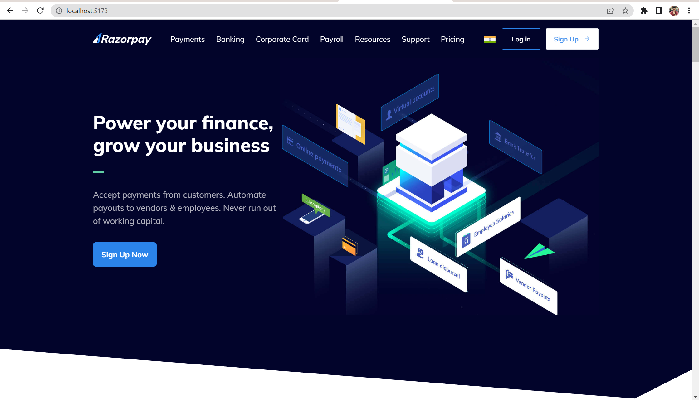 GitHub - VaibhavDawar/razorpay-clone