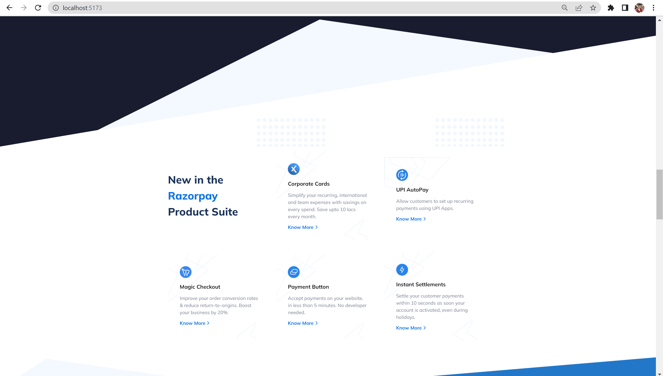 GitHub - VaibhavDawar/razorpay-clone
