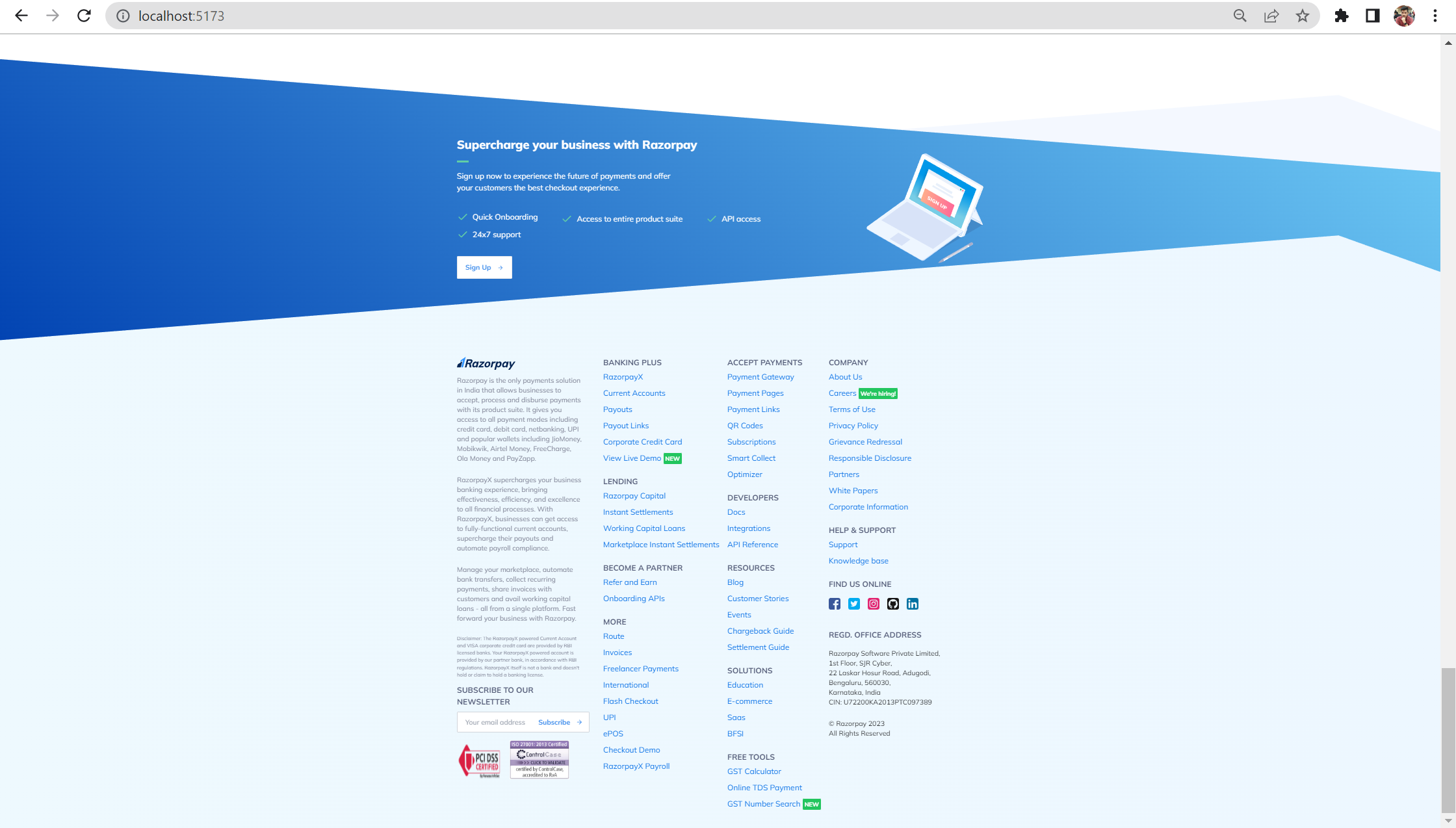 GitHub - VaibhavDawar/razorpay-clone