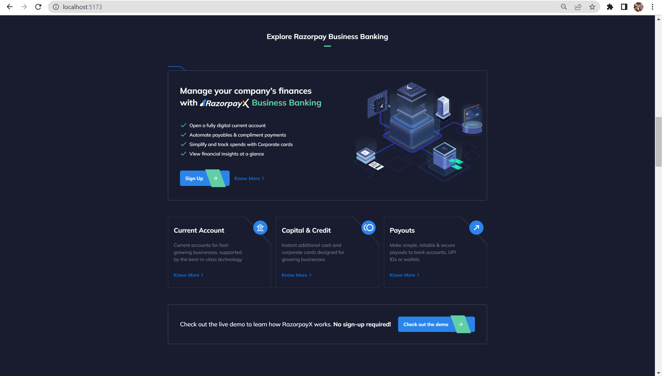 GitHub - VaibhavDawar/razorpay-clone
