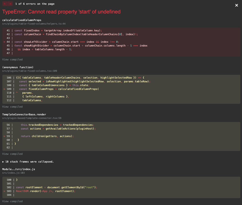 Cannot read property 'start' of undefined · Issue #2607 · DevExpress/devextreme-reactive · GitHub