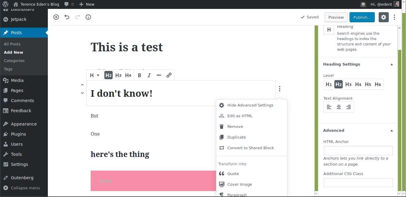 Block ellipsis menu opens below the toolbar · Issue #4519 · WordPress/gutenberg · GitHub