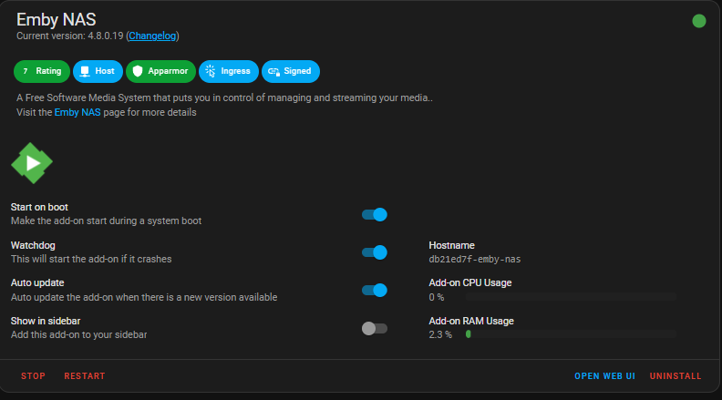 Emby Server showing wrong version and asking for upgrade. · Issue #116 · petersendev/hassio ...
