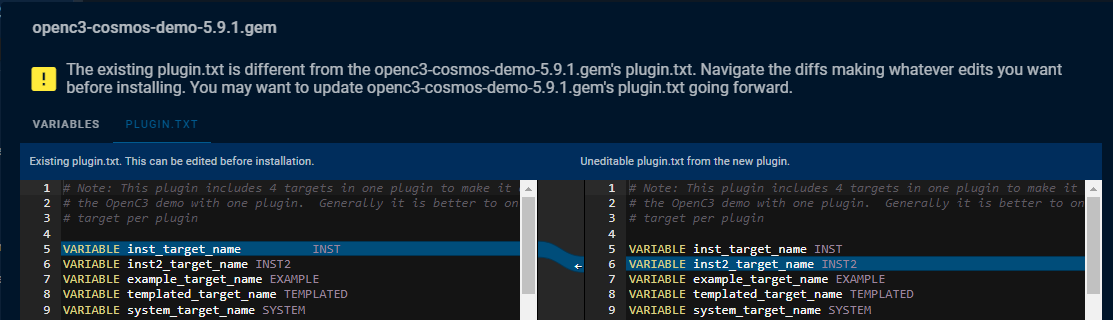 Plugin upgrade struggles with whitespaces · Issue #760 · OpenC3/cosmos ...