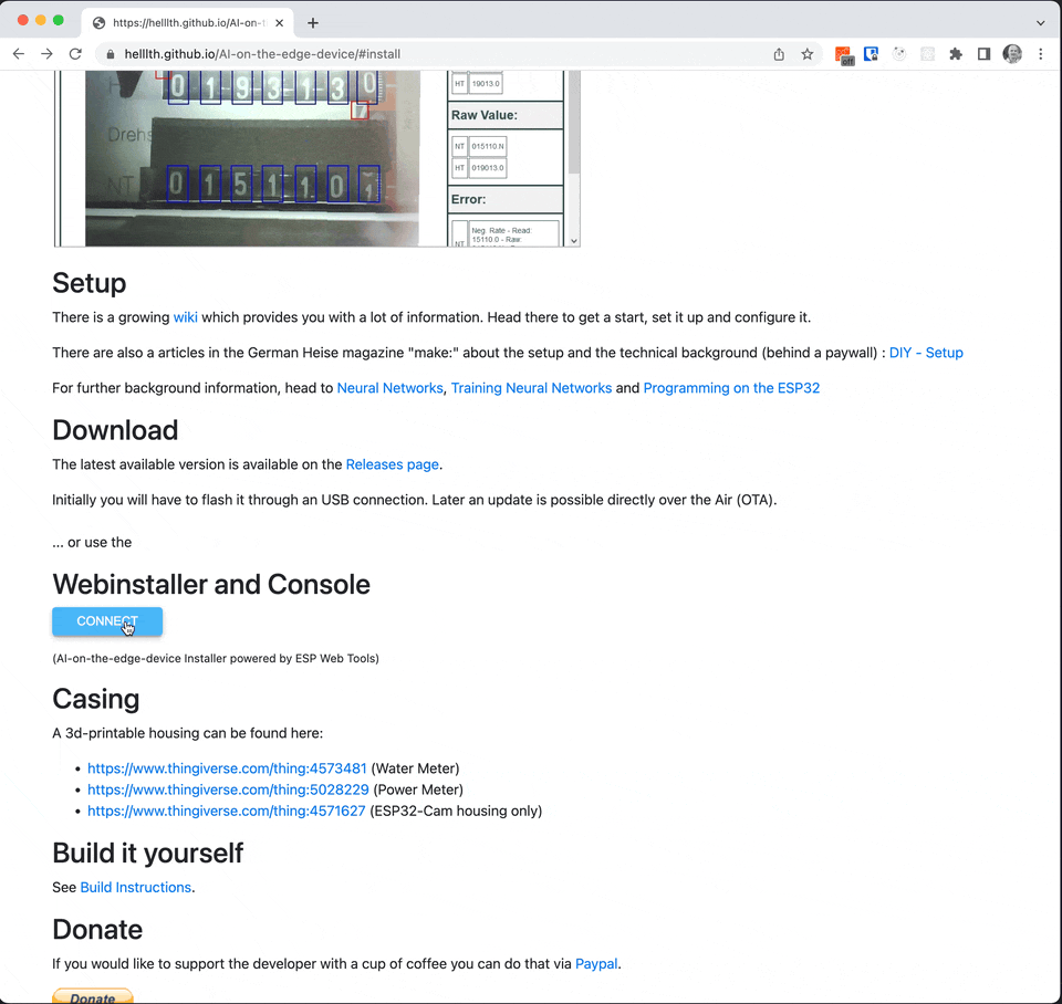 What about a Webinstaller? · Issue #1180 · jomjol/AI-on-the-edge-device · GitHub