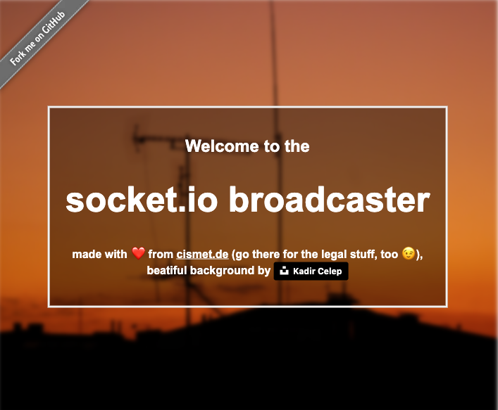 GitHub - cismet/socket.io-broadcaster: a small broadcasting service for ...