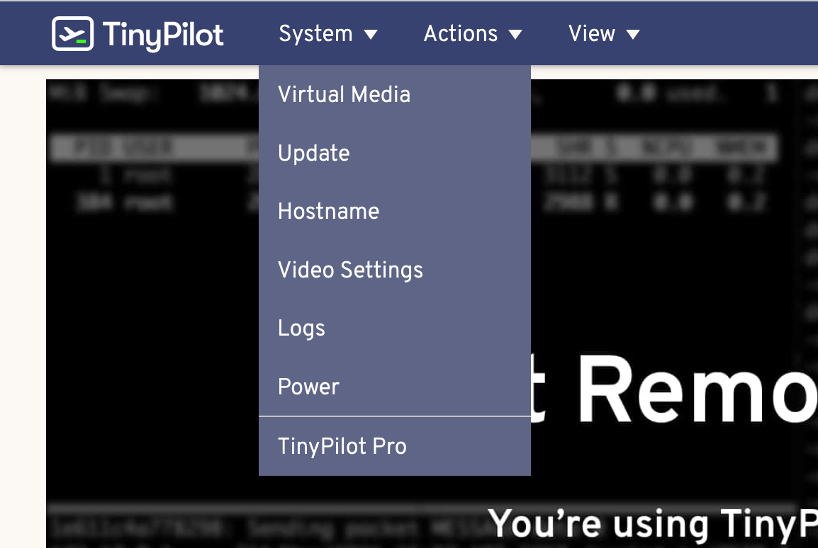 Label pro features as 'pro' · Issue #785 · tiny-pilot/tinypilot · GitHub