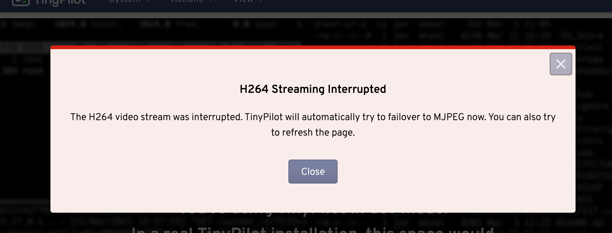 H264: Indicate streaming mode in status bar · Issue #1144 · tiny-pilot/tinypilot · GitHub