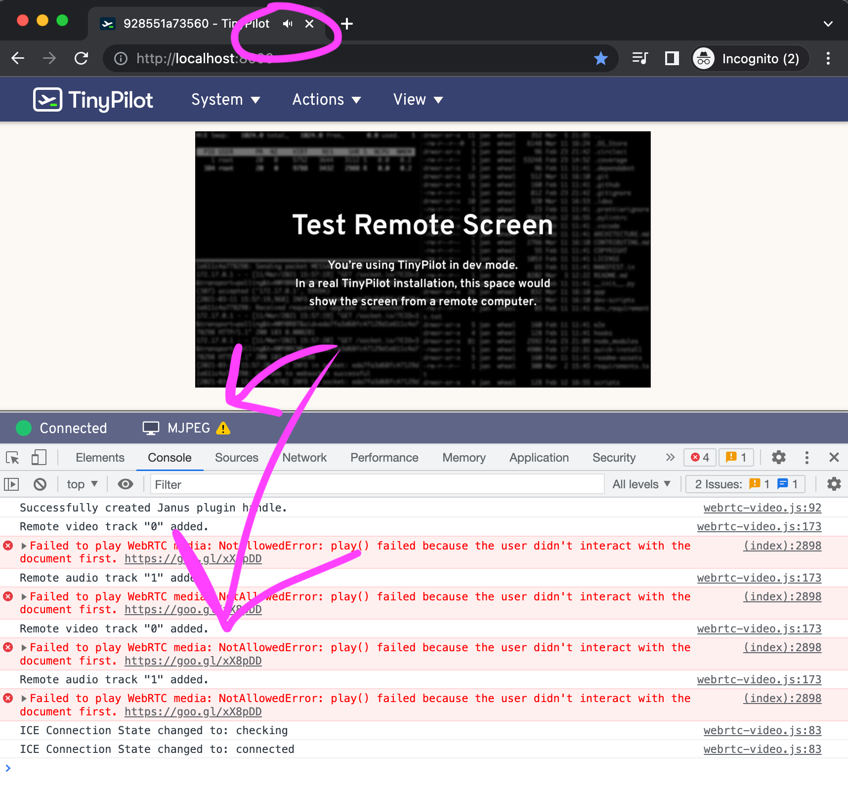 H264 audio: Unmute video stream · Issue #1190 · tiny-pilot/tinypilot · GitHub