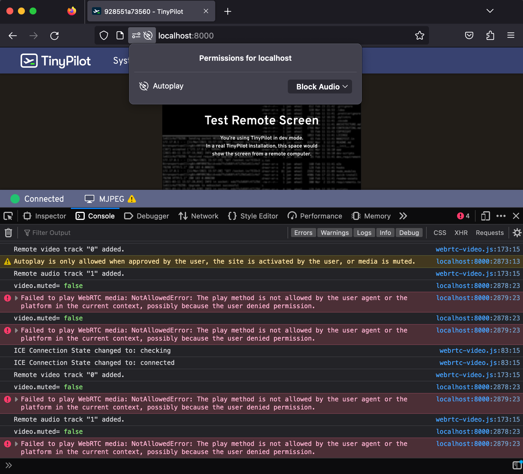H264 audio: Unmute video stream · Issue #1190 · tiny-pilot/tinypilot · GitHub