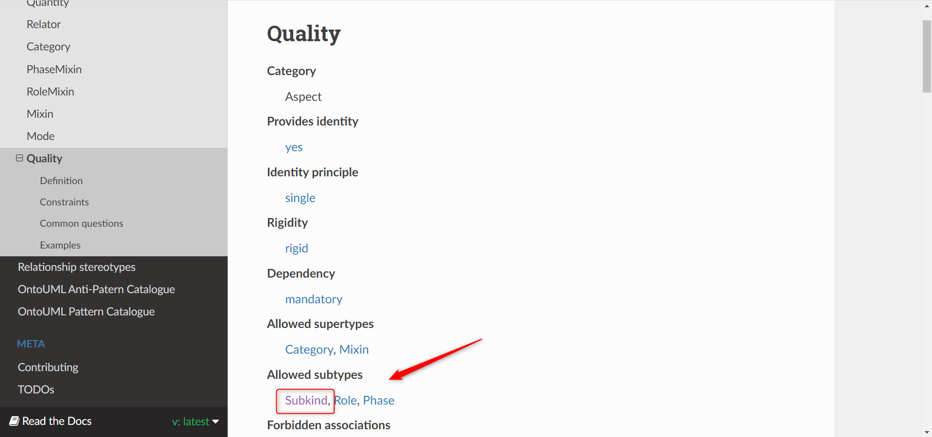 Add Relator, Mode, and Quality and allowed supertypes of classes decorated and Subkind, Role, or ...