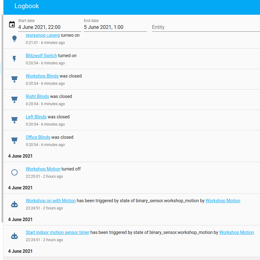 Logbook puts date header in front of every record which is from ...