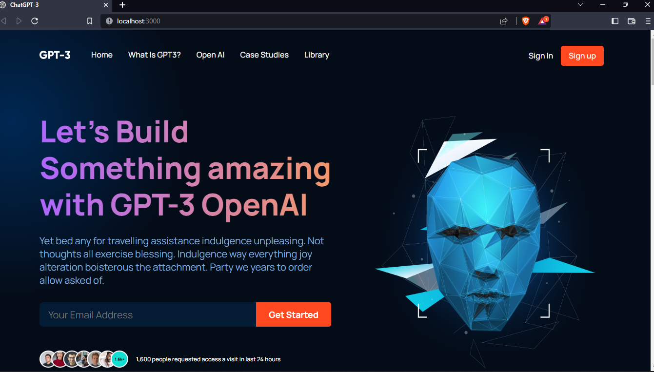 GitHub - AsheerHameed/ChatGpt-3-Landing-Page