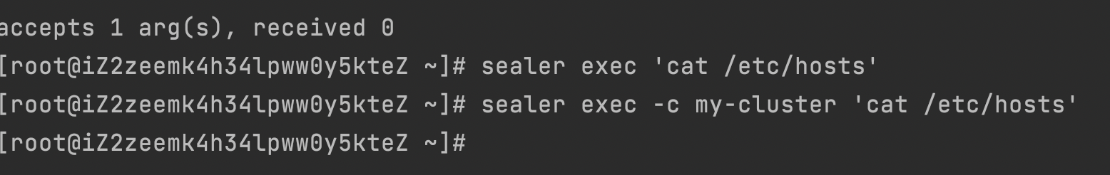 whats the main propose of sealer exec ? · Issue #1048 · sealerio/sealer · GitHub