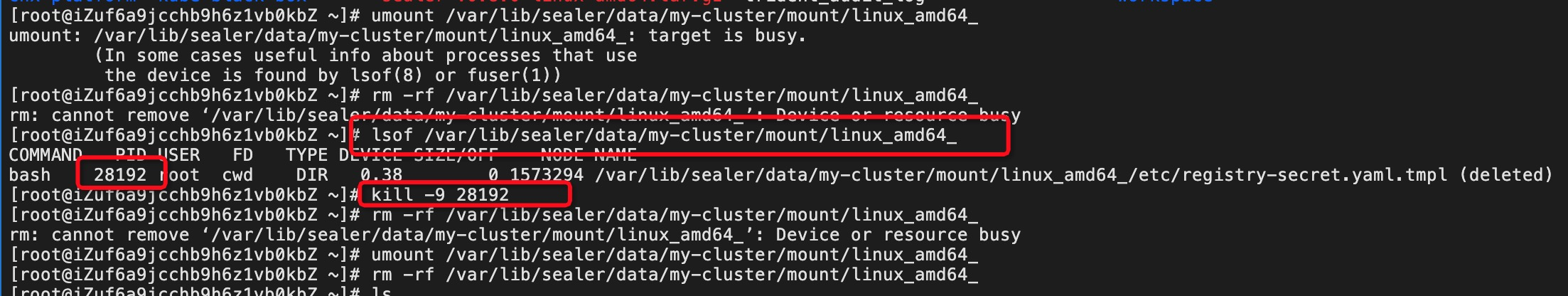 add force umount cloud image for sealer delete · Issue #1304 · sealerio/sealer · GitHub