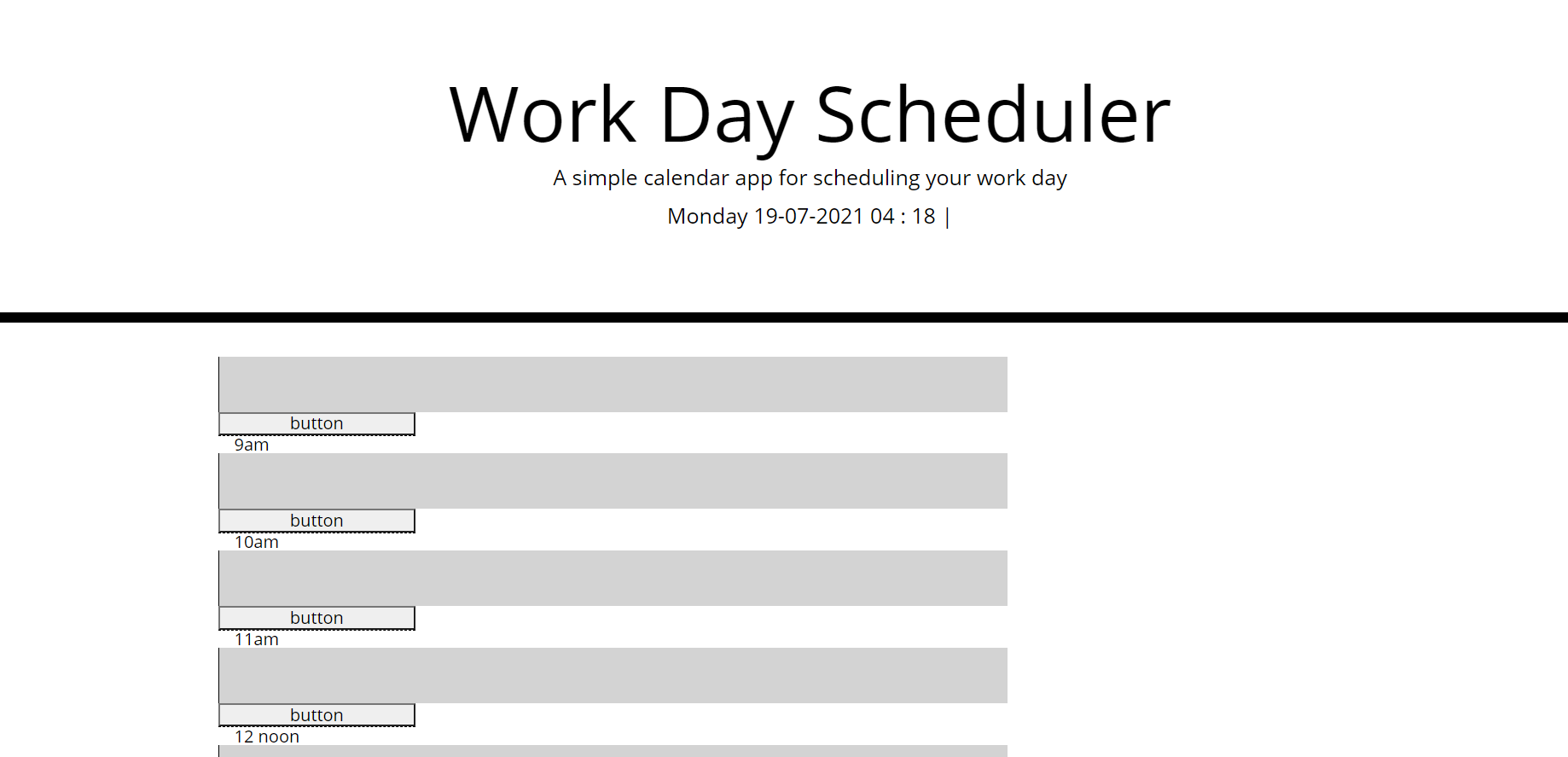 GitHub - Flying-dink/Workday-Scheduler: A Convenient Way to Schedule Your Day. Built using HTML ...