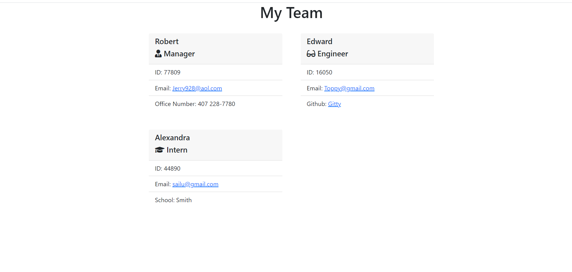 GitHub - Flying-dink/Team-Profile-Generator: A command line app that ...