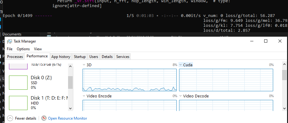 GPU not really get used just RAM and CPU · voicepaw so-vits-svc-fork · Discussion #372 · GitHub