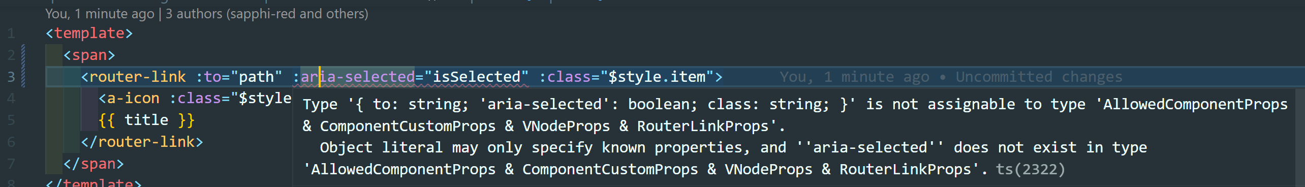 template HTMLElement add class propetry lead TS error · Issue #2567 · vuejs/language-tools · GitHub