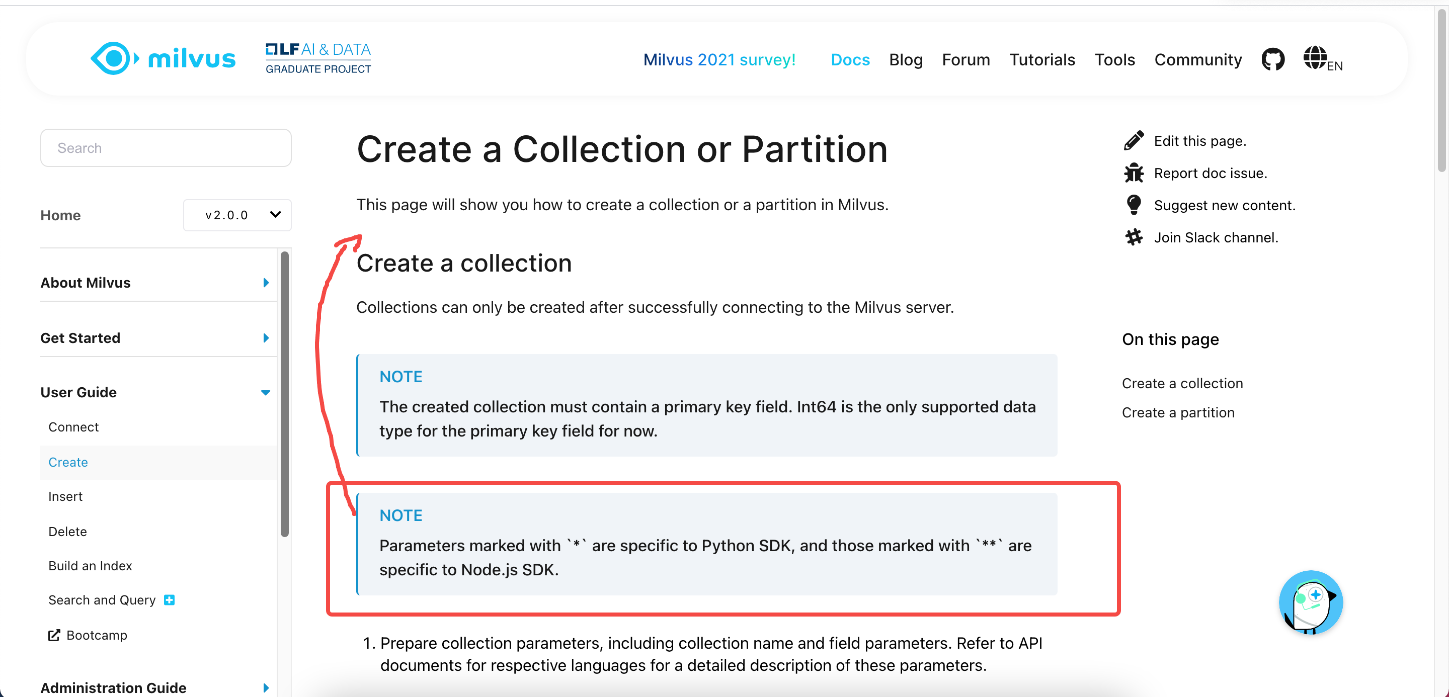 Create a Collection or Partition (create.md) doc update · Issue #696 · milvus-io/milvus-docs ...