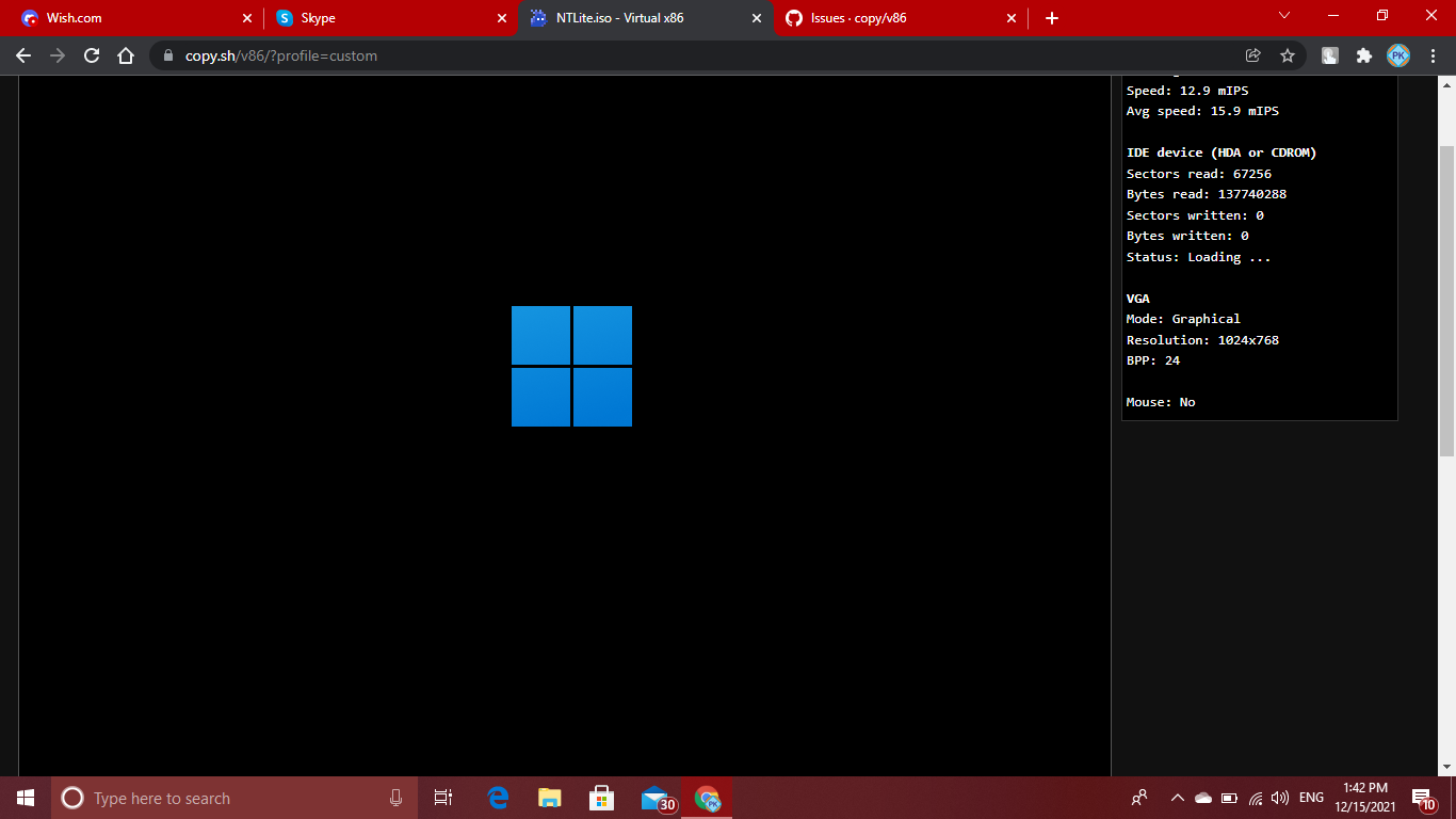 Stuck at boot screen does not boots · Issue #572 · copy/v86 · GitHub