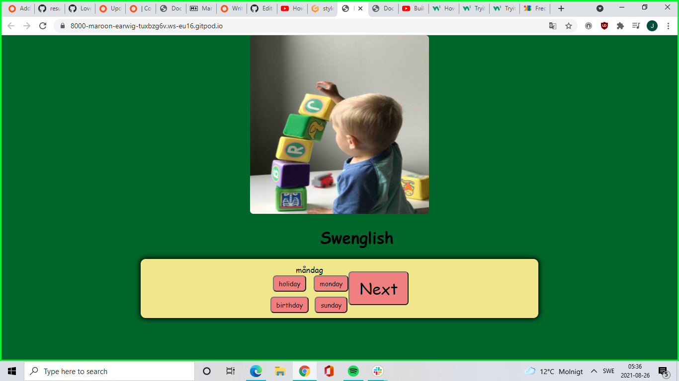 GitHub - Code-Institute-Submissions/swenglish-1: milestone_project_2