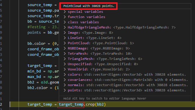 Point cloud crop using bounding box · Issue #6436 · isl-org/Open3D · GitHub