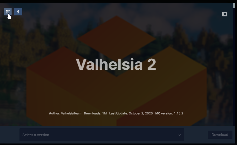 Add button to go to modpack project page · Issue #667 · gorilla-devs/GDLauncher · GitHub