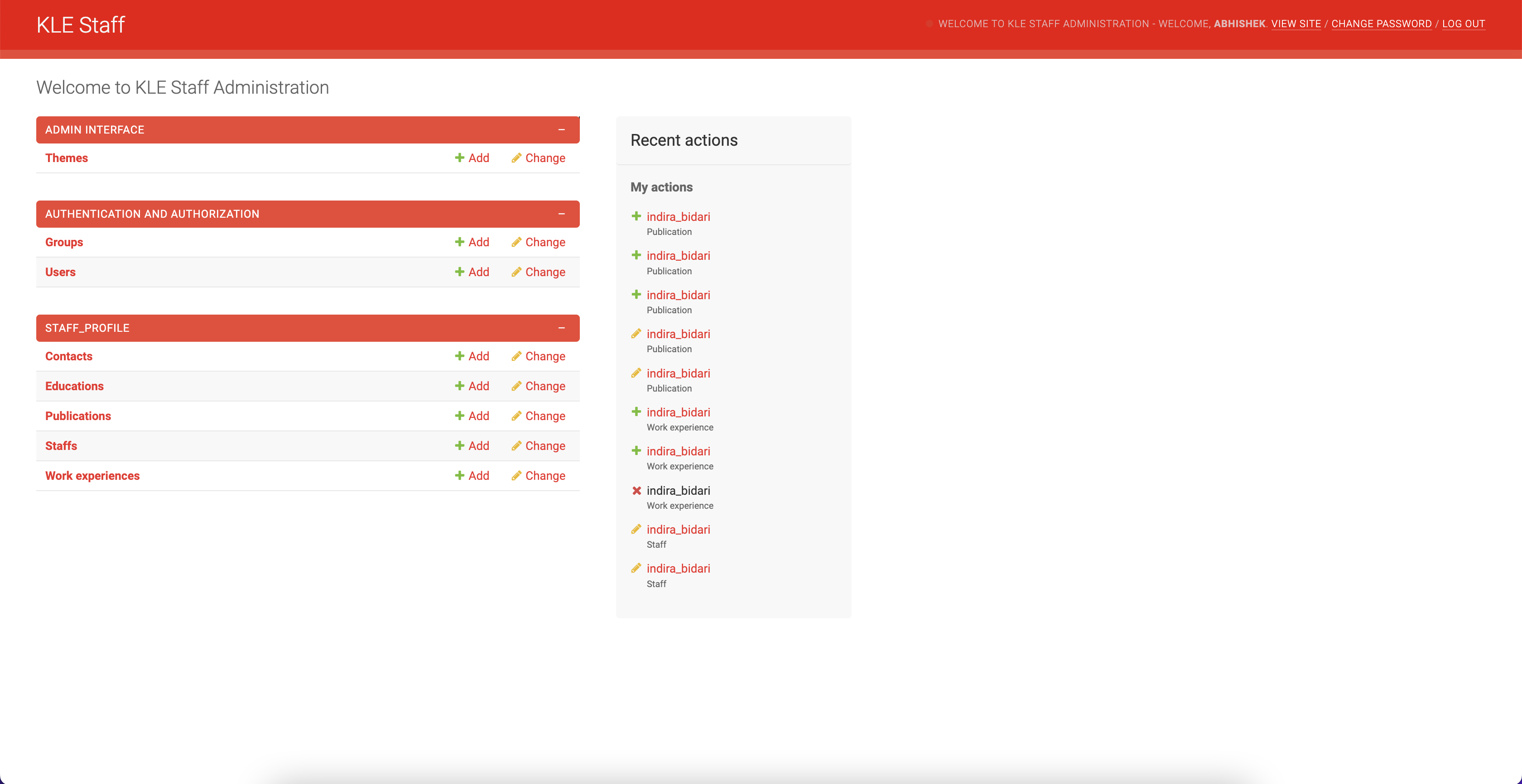 GitHub - abhishekpatil4/KLE-Staff-Portfolio: Full-stack web application that showcases the work ...