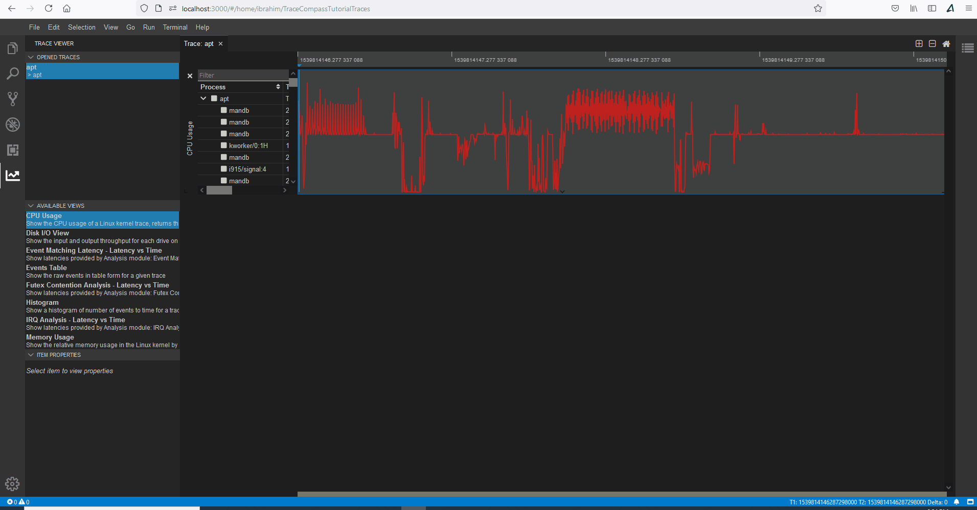 The selection range goes beyond the schematic view · Issue #420 · eclipse-cdt-cloud/theia-trace ...