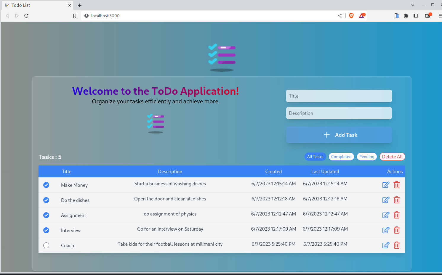 GitHub - Allen7702/Todo-List-WebApplication: This is a full-featured To-Do application built ...