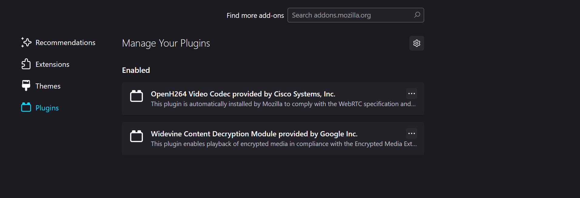 [Bug]: Firefox doesn't have DRM related plugins (Widevine, OpenH264) enabled · Issue #9037 ...
