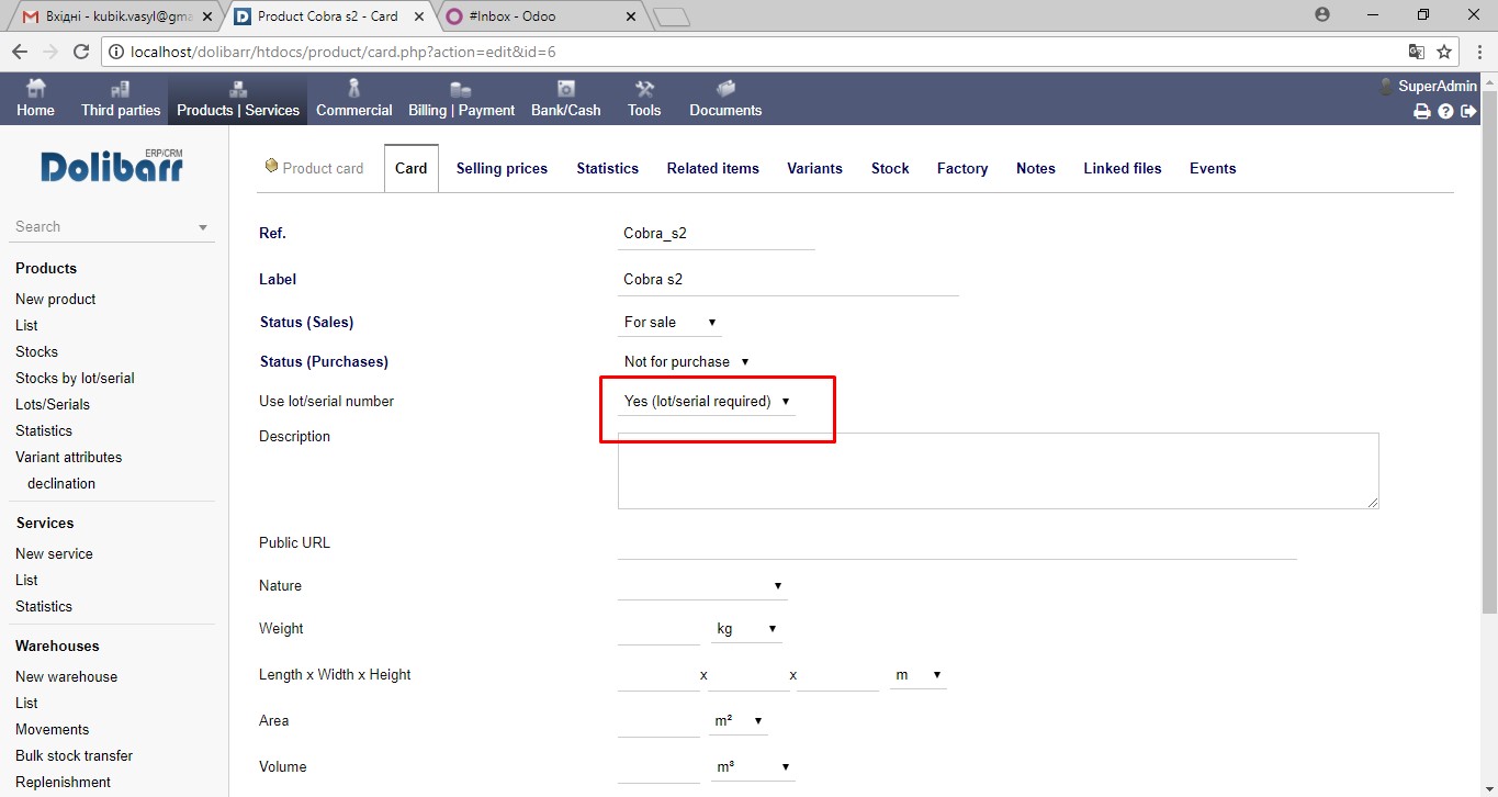 Dolibarr factory module not working with serial numbers · Issue #9206 · Dolibarr/dolibarr · GitHub
