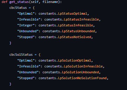 Cbc Status code seems wrong · Issue #447 · coin-or/pulp · GitHub