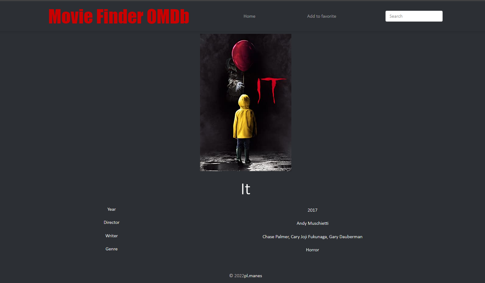 GitHub - Manes79/MovieFinder: Search for a movie of interest in OMDb ...