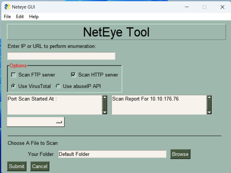 GitHub - Shashank7602/Neteye-Tool-with-GUI: Network Enumeration And Post Exploitation